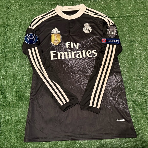 adidas | Shirts | Cristiano Ronaldo 7 Real Madrid Dragon Jersey Long ...